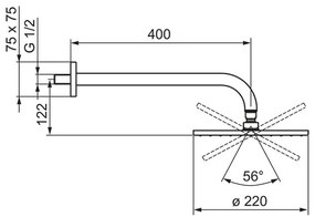 Hansa Hlavová sprcha se sprchovým raménkem, kulatá - HANSARAIN 220 mm 4180300