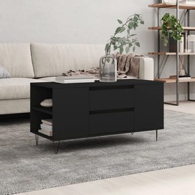 vidaXL Konferenční stolek 102x44,5x50 cm kompozitní dřevo [830999] Barva: Černá
