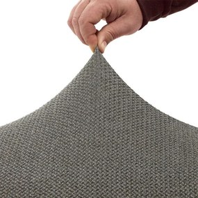 Super strečové potahy HARMONIA šedá taburet (40 - 60 cm)