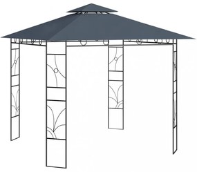 Zahradní altán 3 x 3 m Dekorhome Antracit