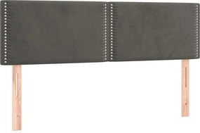 Box spring postel s matrací tmavě šedý 140 x 190 cm samet 3130896