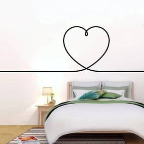 Nekonečné srdce - vinylová samolepka na zeď 50x50cm +5m linky