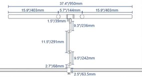 Brilagi-LED Stmívatelná dotyková stolní lampa VARIO LED/24W/230V 3000-6500K bílá