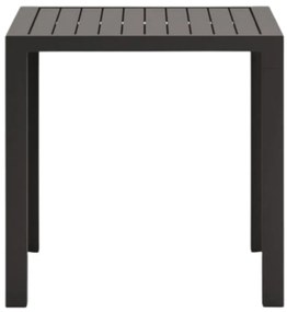 Šedý kovový zahradní jídelní stůl Kave Home Culip 77 x 77 cm