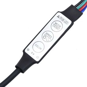 vidaXL Příborník s LED osvětlením 60,5 x 37 x 100 cm [836668] Barva: Bílá