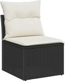 Sada zahradních pohovek 6 ks Černá polyratan 3347705