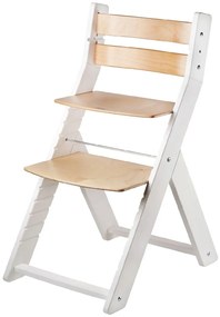 Wood Partner Rostoucí židle Sandy - bílá / natur lak