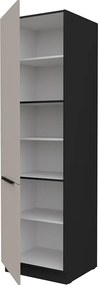 Kuchyňská linka ARIA cb | 390 cm | UNI dvířka | ANTI FINGERPRINT povrch | černá/béžová