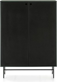 Černo-zelená skříňka 93x130 cm Punto - Teulat