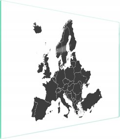 Skleněná Deska Na Krájení 52x30 Mapa Tvrzené Sklo