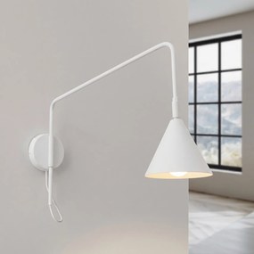 Sollux Lighting Nástěnné svítidlo NOX 1 bílé s vypínačem