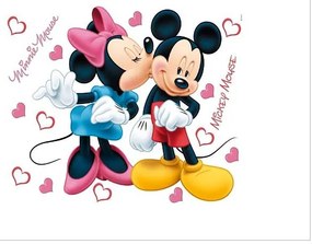 Dekorace na zeď Mickey a Minnie