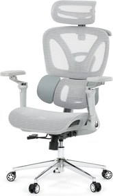 Kancelářská ergonomická židle PORTE II — síťovina, šedá