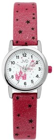 Dětské dívčí hvězdičkové růžové hodinky JVD basic J7135.2 pro holky