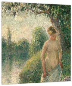 Obraz - Camille Pissarro, The Bather, reprodukce (30x30 cm)