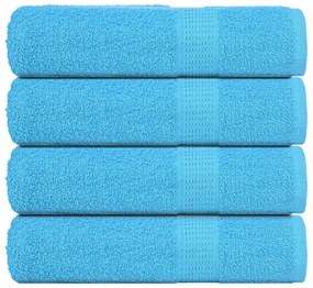Ručníky FROGN 4 ks tyrkysové 50x100 cm 360 g/m² 136975