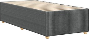 Rám postele bez matrace tmavě šedý 90 x 200 cm textil 3284908