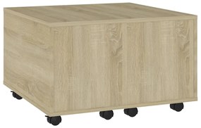Konferenční stolek dub sonoma 60 x 60 x 38 cm dřevotříska - Default Title