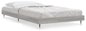 vidaXL Rám postele šedý sonoma 90 x 190 cm kompozitní dřevo