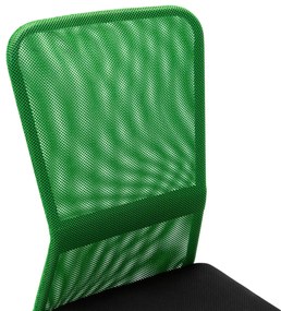 vidaXL Kancelářská židle černá a zelená 44x52x100 cm síťovina textil