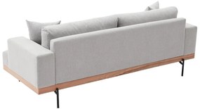 Atelier del Sofa 3-místná pohovka Liva - Grey, Šedá