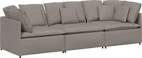 Modulární pohovka s polštáři textil taupe 3321272