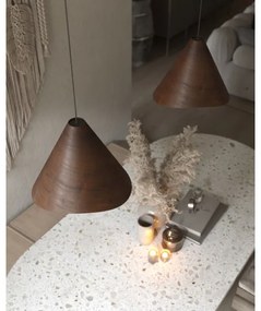 MAXLIGHT P0548 - Lustr na lanku SAKURA 1xE27/60W/230V pr. 33,5 cm ořech