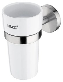 Nimco Unix - sklenka  s držákem, broušená nerez (UNM 13058KN-10)