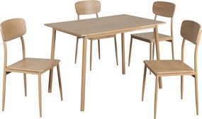 Jídelní set 1+4, dub přírodní, LAMIR