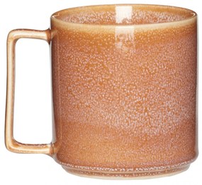 Hübsch Keramický hrnek Brown/Sand 350 ml Hnědá, béžová barva, hnědá barva, keramika