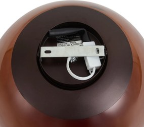 Designové stropní svítidlo hnědé s hnědým sklem - Giselle