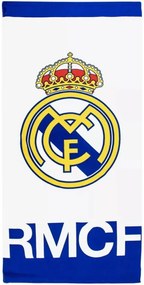 Fotbalová osuška FC Real Madrid - motiv RMCF - 100% polyester (mikrovlákno) - 70 x 140 cm