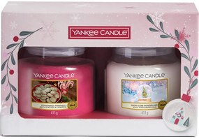 Yankee Candle – vánoční dárková sada vonné svíčky Snow Globe Wonderland, 2 x 411 g