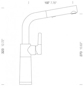 Schock Baterie dřezu SC-540 Alpaca vytahovací ramínko
