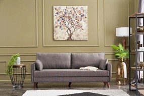 Hanah Home Rozkládací pohovka BELLA hnědá 208 cm 825BLC2583