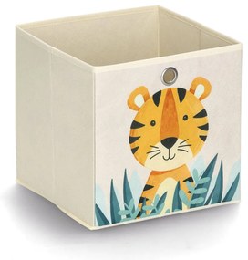 Textilní krabice se zvířátkem, 28 x 28 x 28 cm