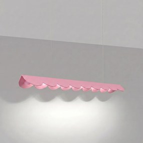 Růžové hliníkové LED závěsné svítidlo BISCUIT – Thoro