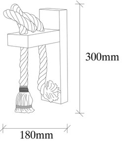 Nástěnné svítidlo EREBOS 1xE27/40W/230V