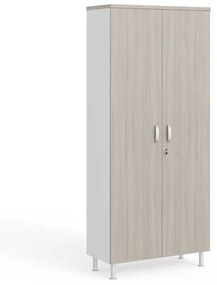 Vysoká skříň Manager LUX 90 x 43 x 207,4 cm, driftwood / bílá