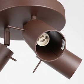 Sollux Lighting Stropní svítidlo RING 3P hnědé