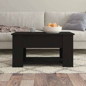 Konferenční stolek černý 79 x 49 x 41 cm kompozitní dřevo - Default Title