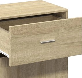 vidaXL Úložná skříňka 56,5 x 39 x 90 cm kompozitní dřevo [840711] Barva: šedá sonoma