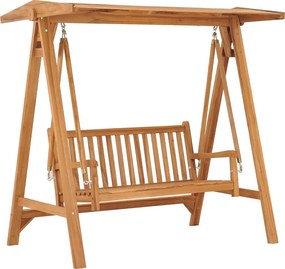 vidaXL Houpací lavice 170 cm masivní teakové dřevo [316629]