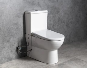 Sapho JALTA WC kombi, Rimless, s elektronickým bidetem CLEAN STAR, spodní/zadní odpad, bílá LB402-1