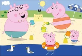 DINO Puzzle Prasátko Peppa: Na dovolené / 2x48 dílků / od 5 let