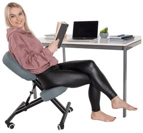 Ergonomické kancelářské křeslo Kilo (světle šedá + černá). 1016262