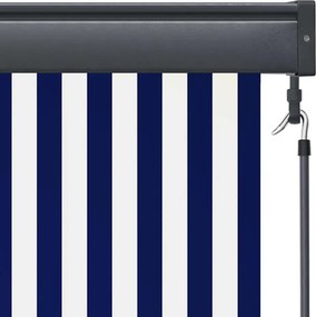 Venkovní roleta 100 x 250 cm modrobílá 145955