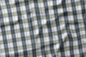 Krepové povlečení Kostka - modrozelené Velikost: 140 x 200 + 70 x 90