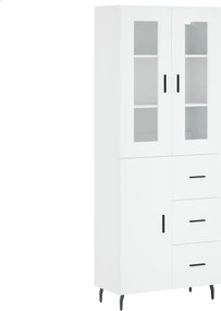 Skříň highboard bílá 69,5 x 34 x 180 cm kompozitní dřevo 3198481