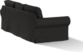 Potah na pohovku IKEA  Ektorp 3-místná, nerozkládací barva černá látka pletený vzor